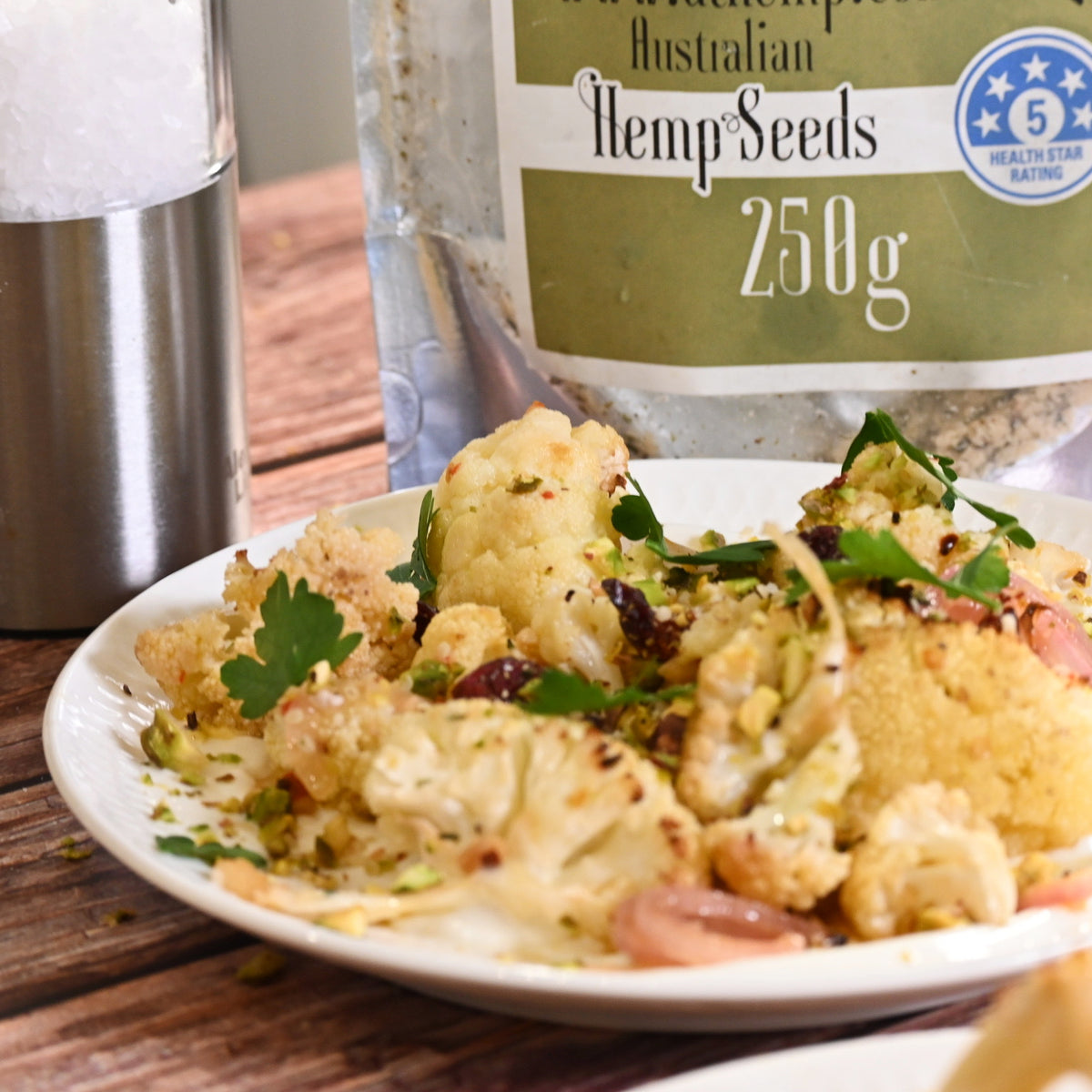 Hemp Roasted Cauliflower | AT Hemp